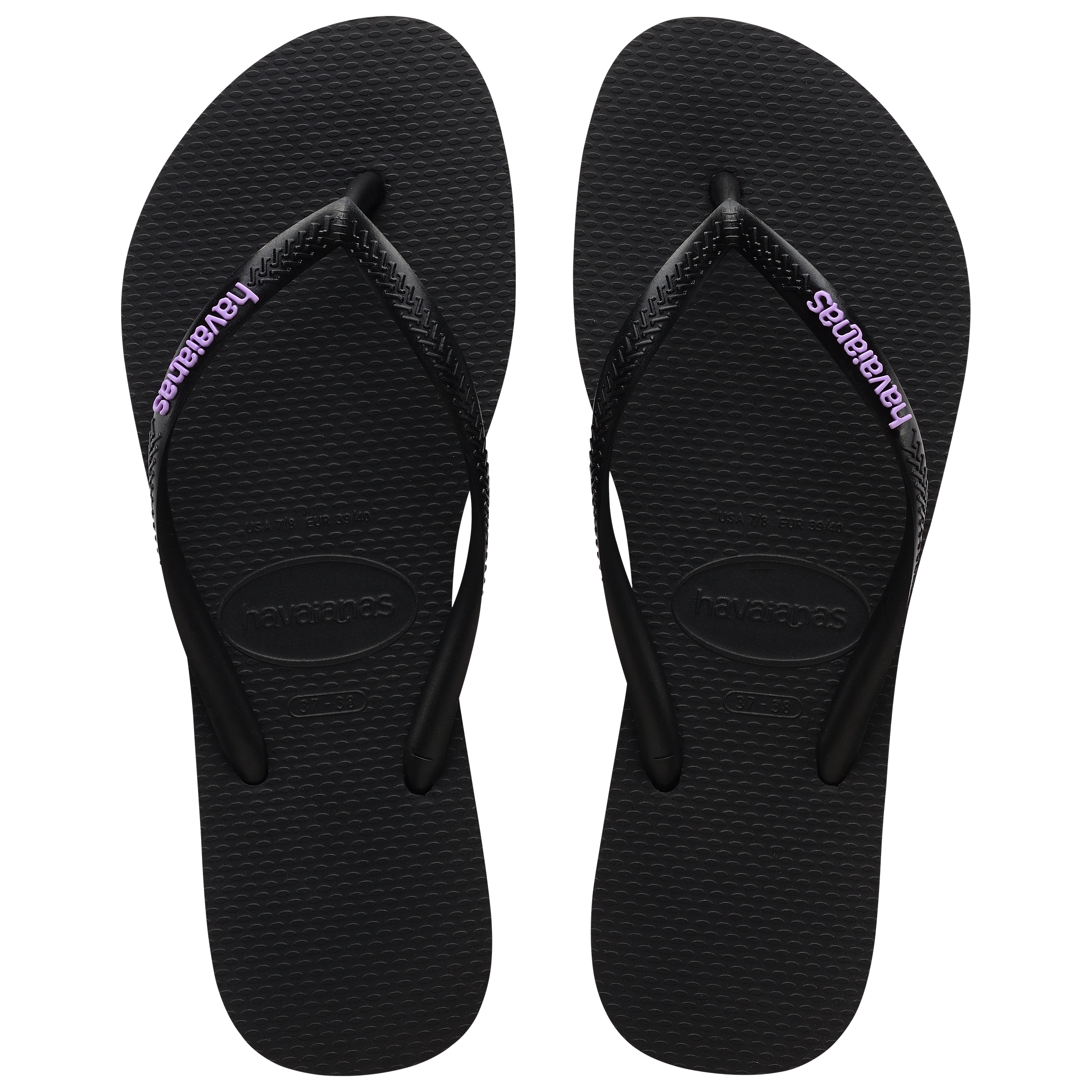 Slim Rubber Logo Thongs | Havaianas Australia