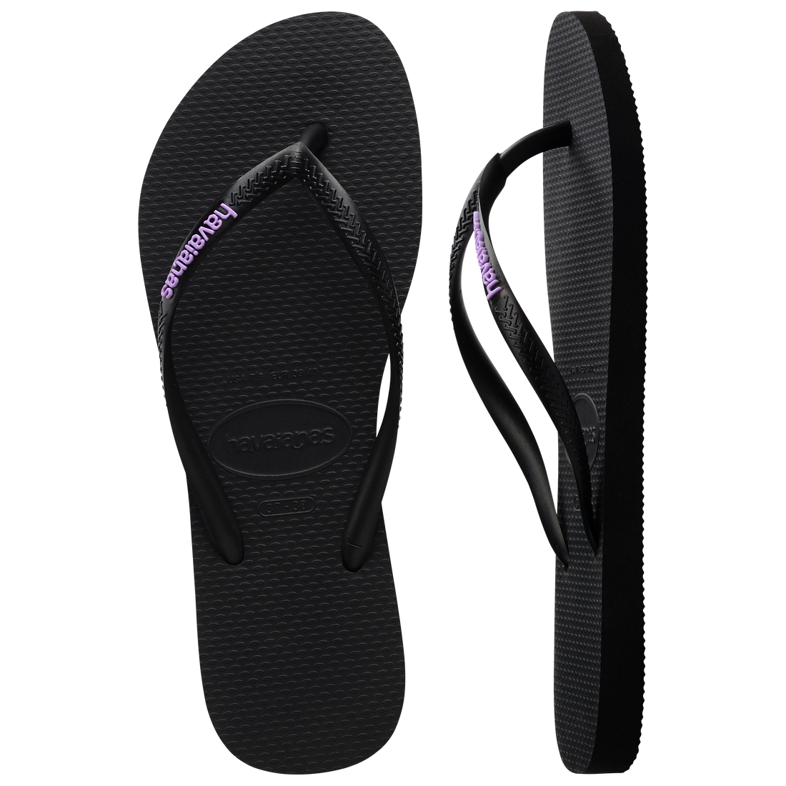 Slim Rubber Logo Thongs | Havaianas Australia
